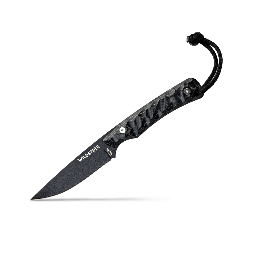 Knife TROLL TOXIFIE - black pakkawood with black epoxy blade with ...